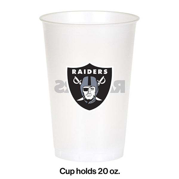 Bulk Las Vegas Raiders 20 oz Plastic Cups (96 per Case) - $63.36