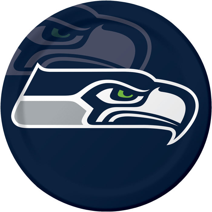 Bulk Seattle Seahawks Paper Dinner Plates (96 per Case) - $31.30/case